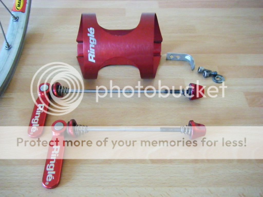 Ringle red front hub on mavic 517 | Retrobike