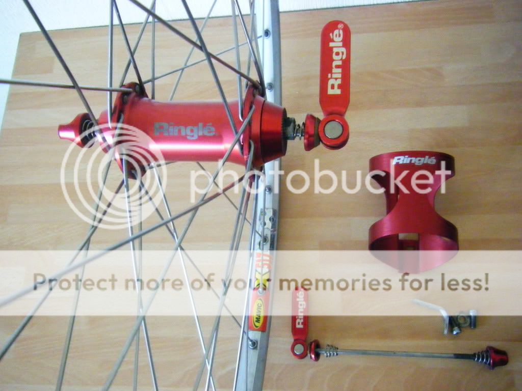 Ringle red front hub on mavic 517 | Retrobike